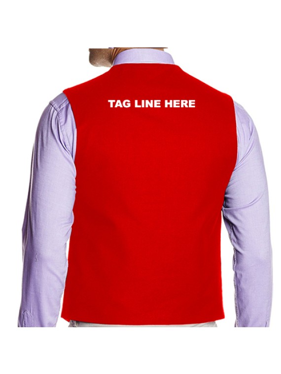 Personalized Waiter Waist Coat with Logo | Hospitality Uniform