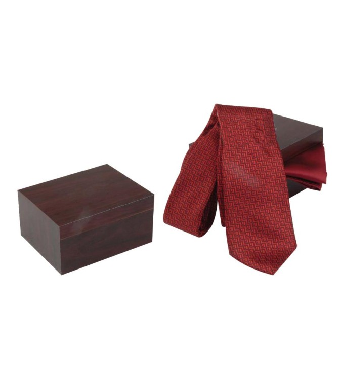 Maroon Tie & Cufflink Combo Online – Custom Logo Set