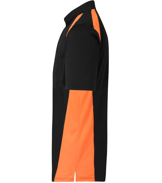 Buy Dual Color Polo T-Shirt Orange & Black | Logo T-Shirts & Workwear