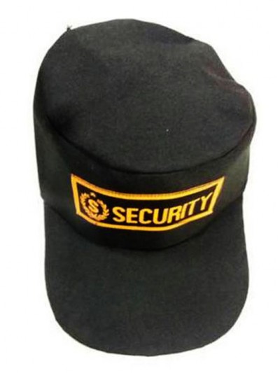 Black Security Officer Regular Caps | Security Guard Cap | Uniformtailor.in