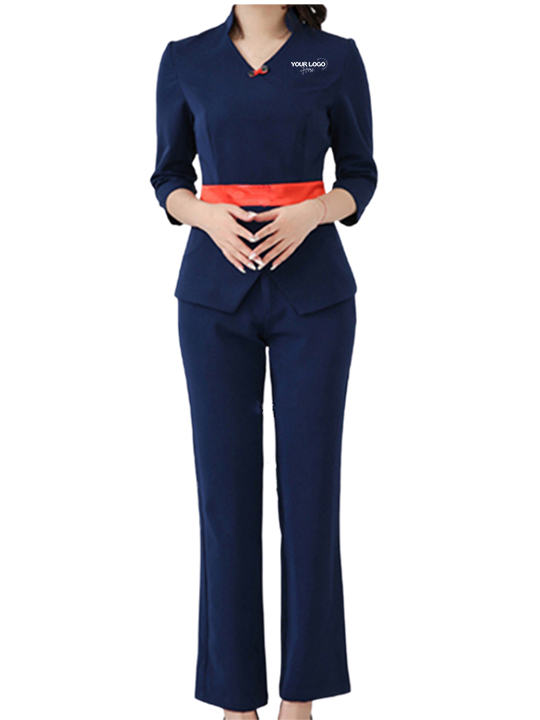 Custom Beauty Salons Uniforms with Logo | Design Your Own Uniforms with ...